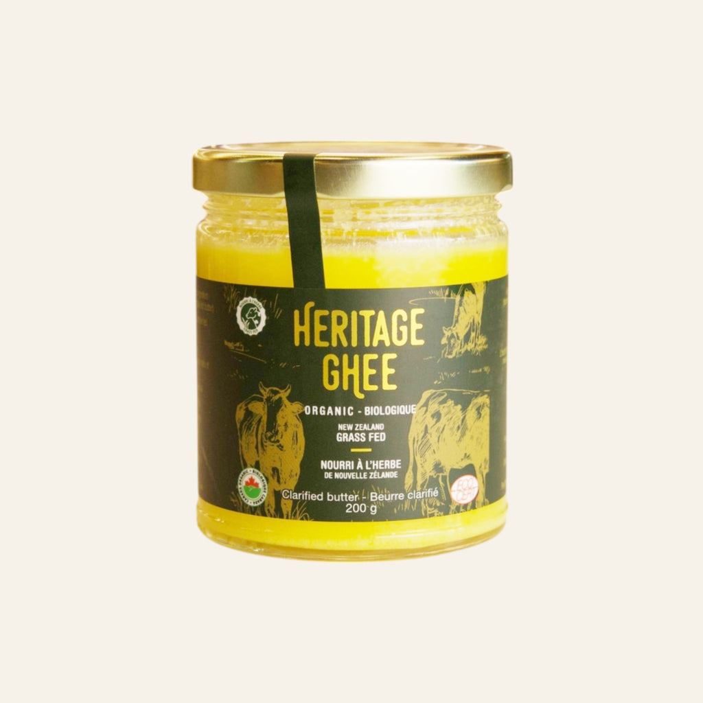 Heritage Organic New Zealand Grass Fed Ghee 200g – Frank's Organic Garden